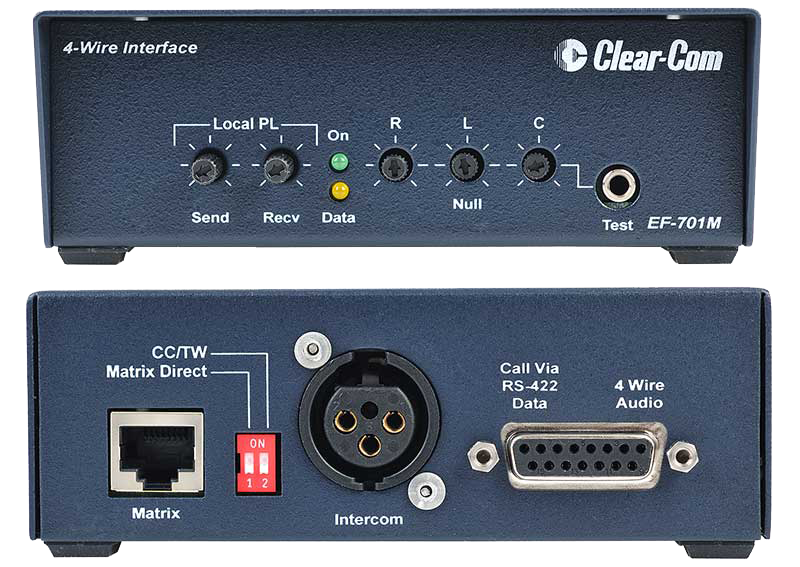 Clear-Com EF-701M – 4 Wire Interface w/Matrix – Online Catalog