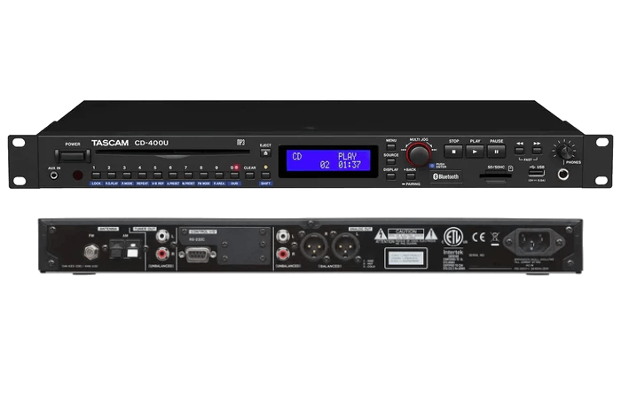 Tascam CD-400U – Professional CD/Memory Player (1U CD/SB/USB Player W ...